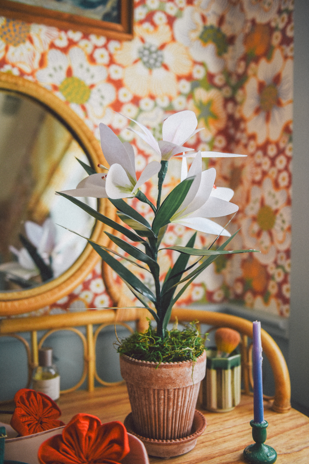 Potted paper Easter Lily - The House That Lars Built