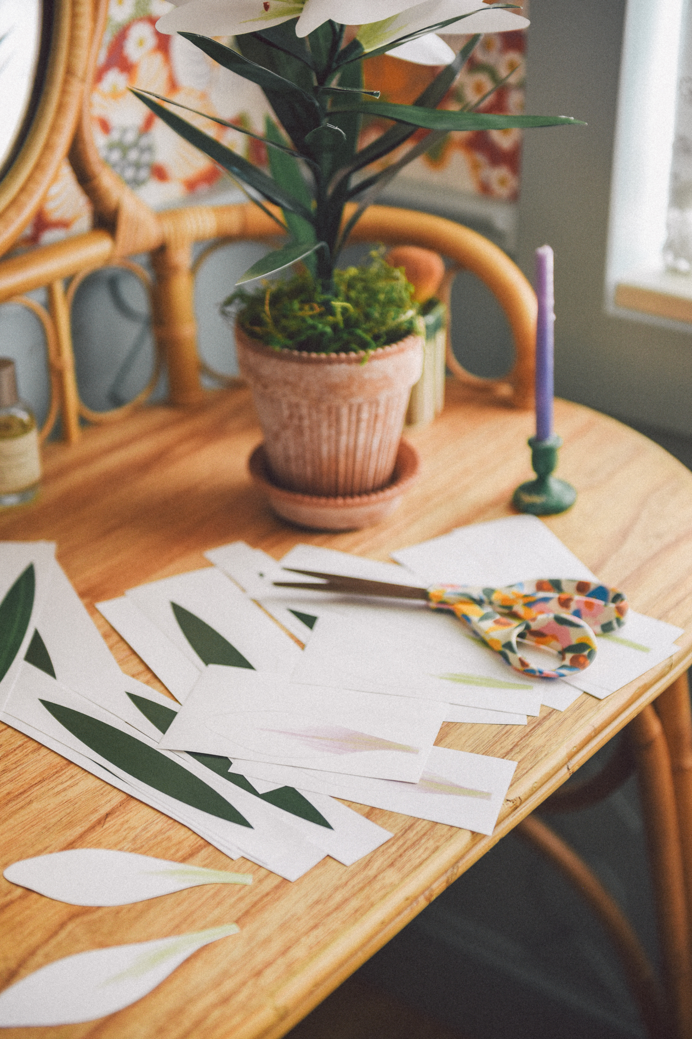 Potted paper Easter Lily - The House That Lars Built