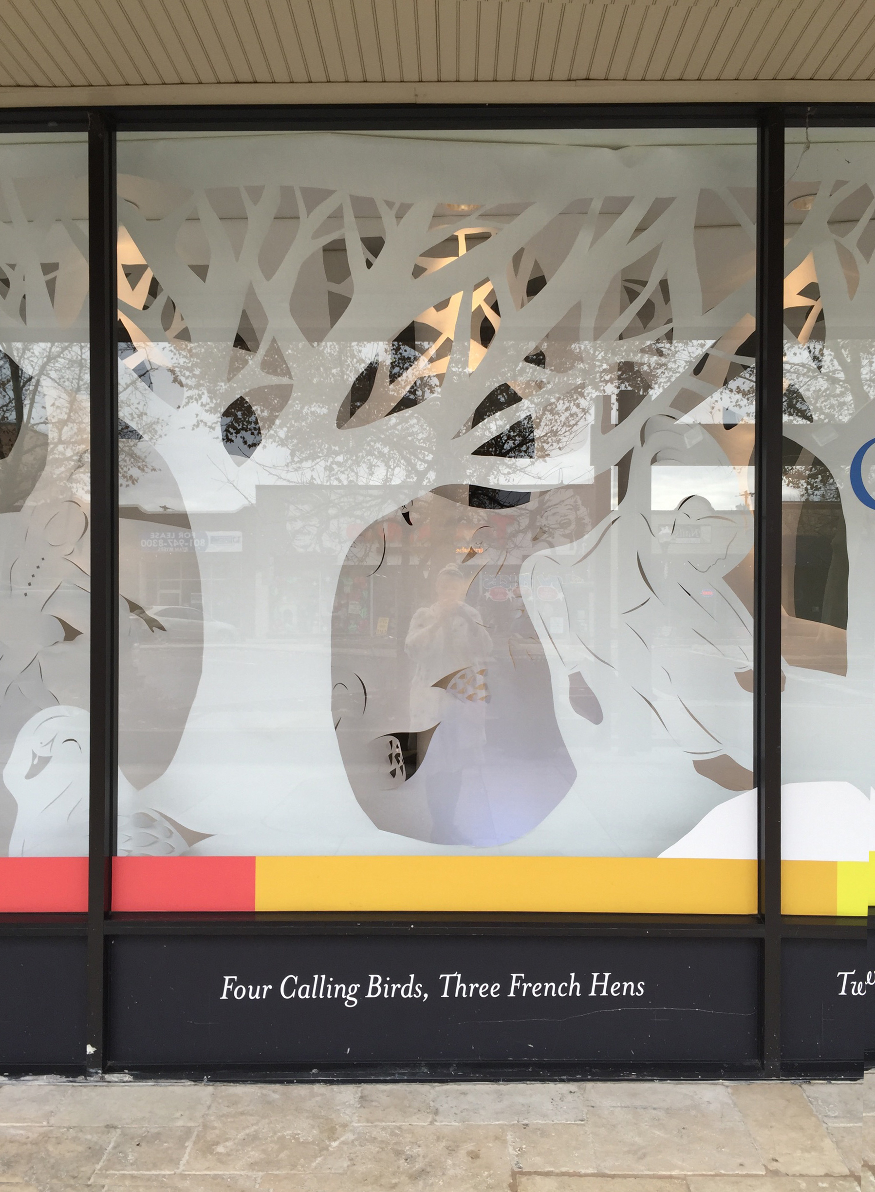12 Days of Christmas paper cut window displays - The House That Lars Built