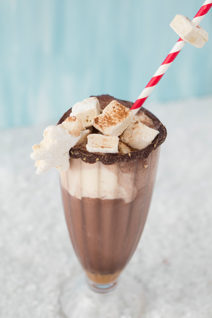 Caramel dark chocolate sundae with sea salt - The House That Lars Built