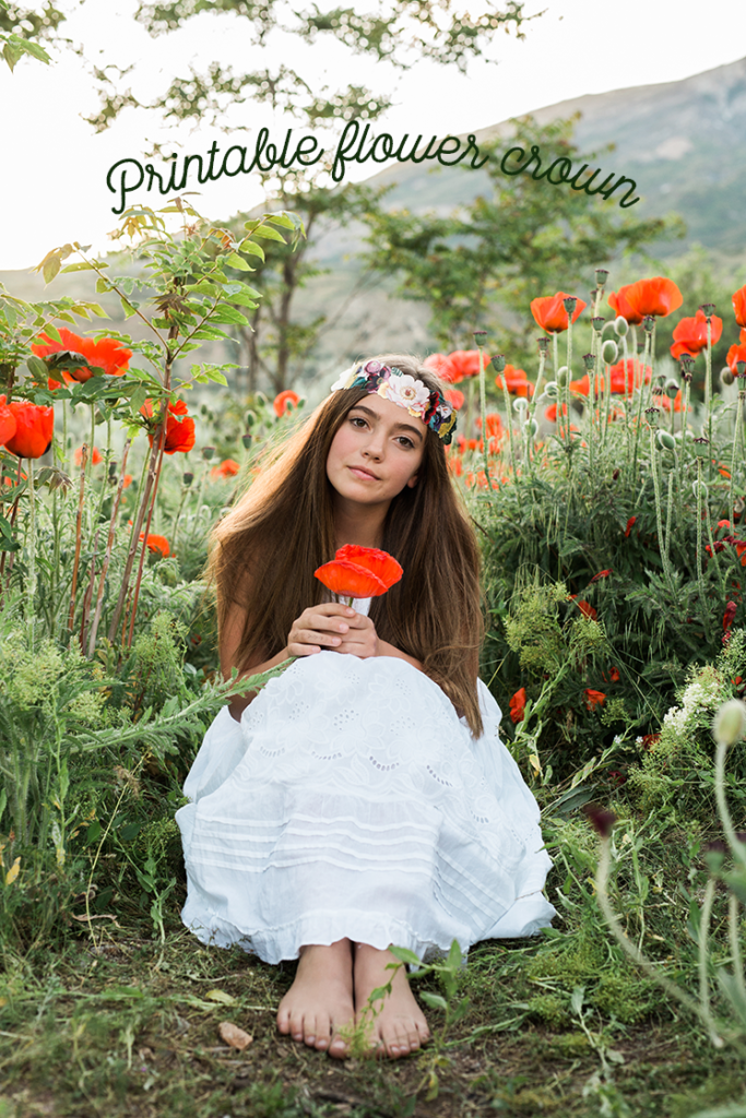 Printable floral crown - The House That Lars Built