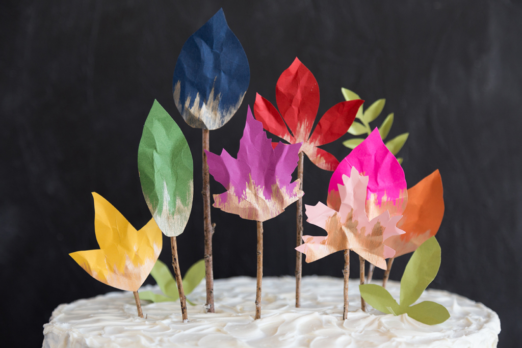 DIY Fall Cake Topper