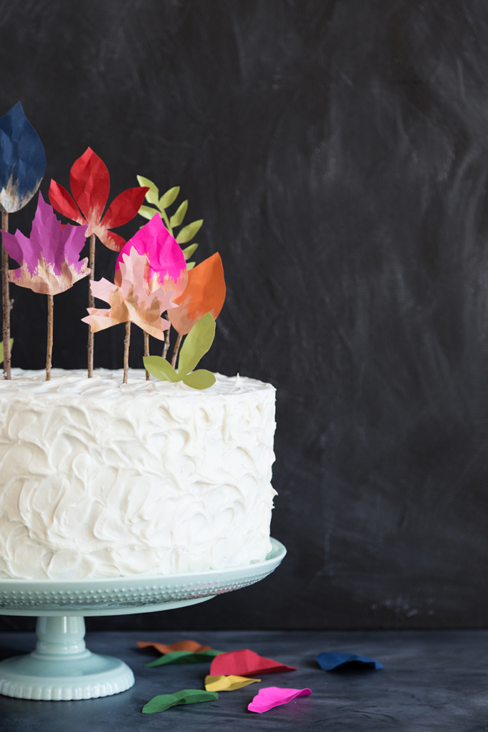 diy-fall-leaf-cake-topper-6 - The House That Lars Built