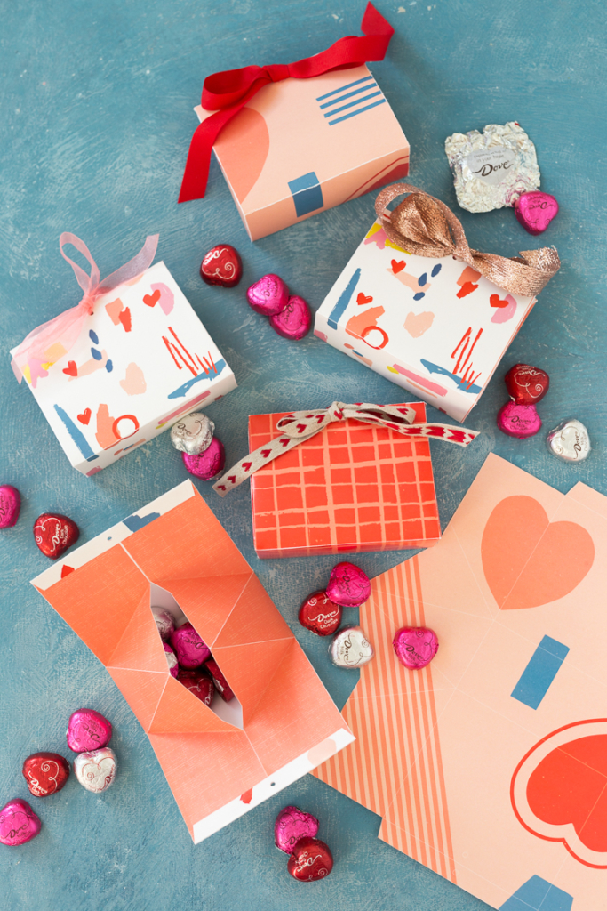 Dove Valentine's Day printable Chocolate Boxes - The House That Lars Built