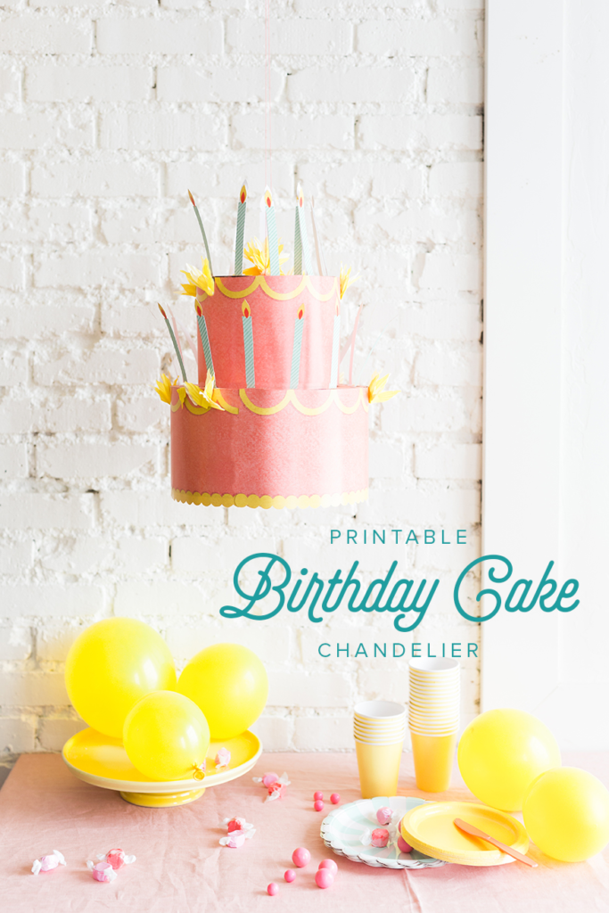Printable birthday Cake Chandelier - The House That Lars Built