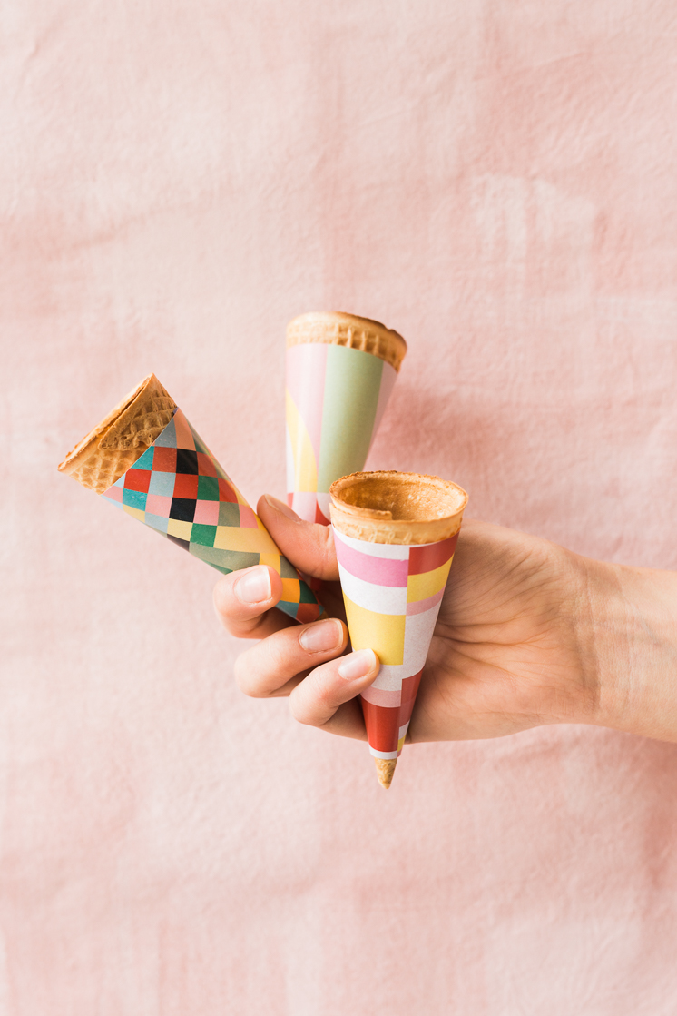 Printable Ice cream cone wrappers - The House That Lars Built
