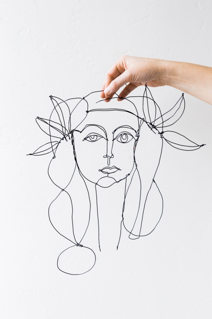 Picasso Inspired DIY Wire Portrait - The House That Lars Built