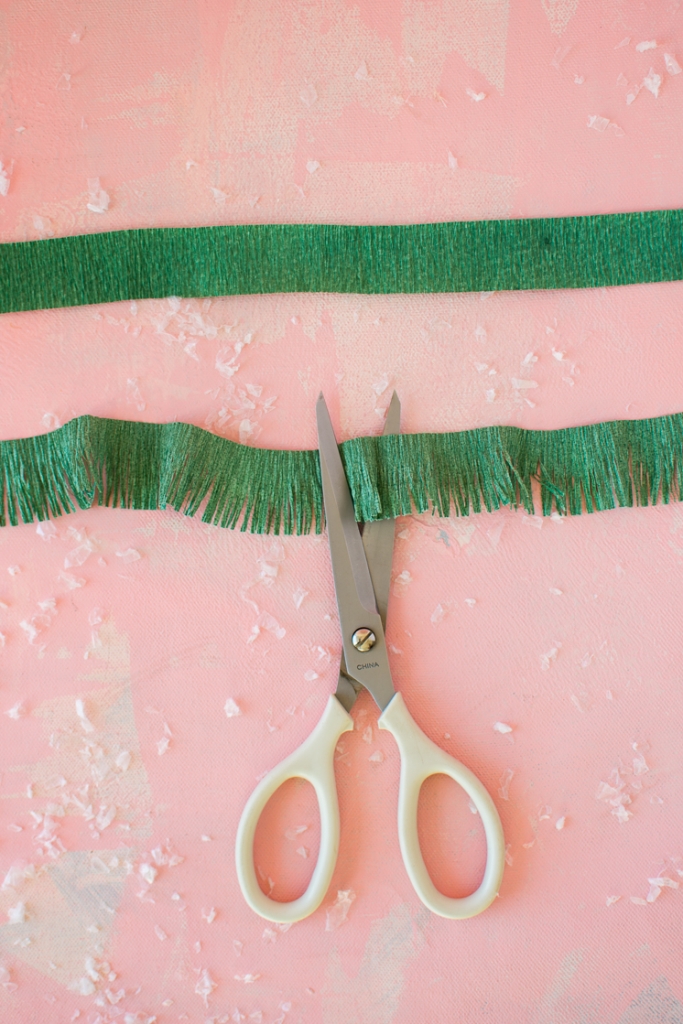 Crepe Paper Christmas Tree Cake Topper - The House That Lars Built
