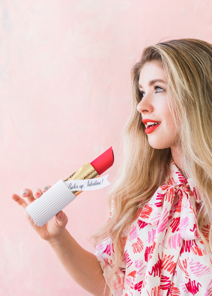 Paper Lipstick Valentines - The House That Lars Built