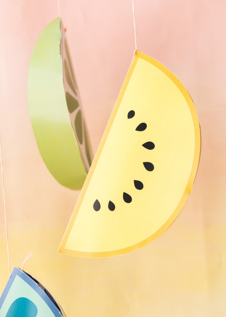 Printable Paper Fruit Decorations - The House That Lars Built