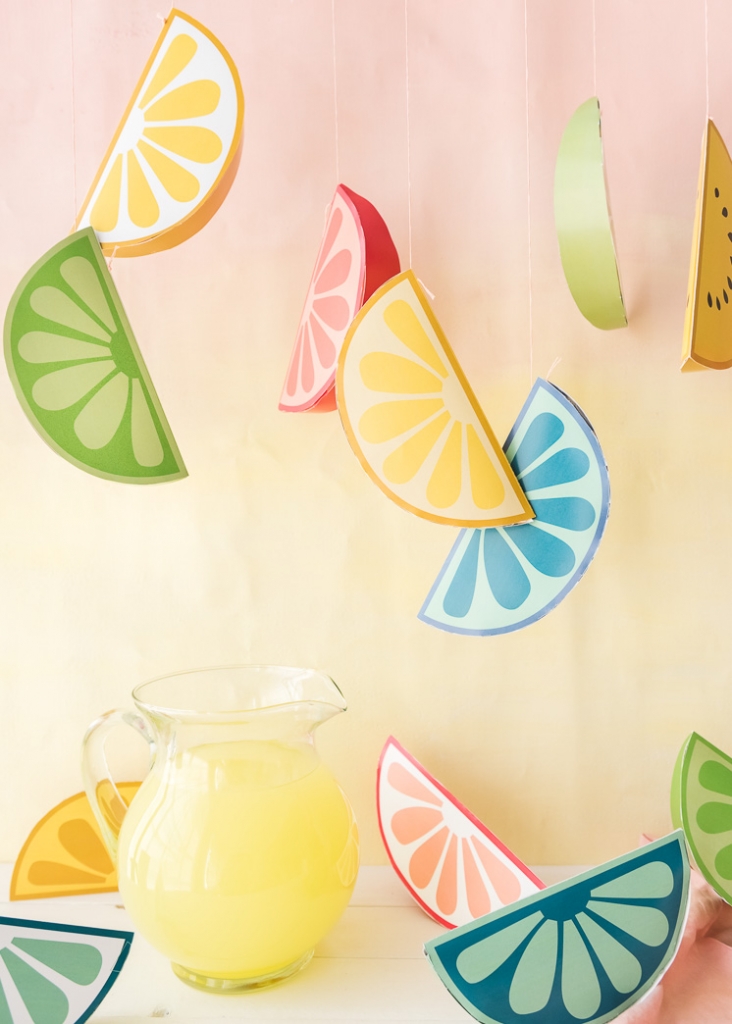 Printable Paper Fruit Decorations - The House That Lars Built