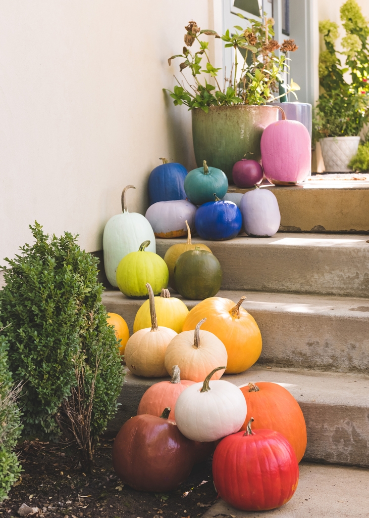 DIY Rainbow Pumpkins - The House That Lars Built