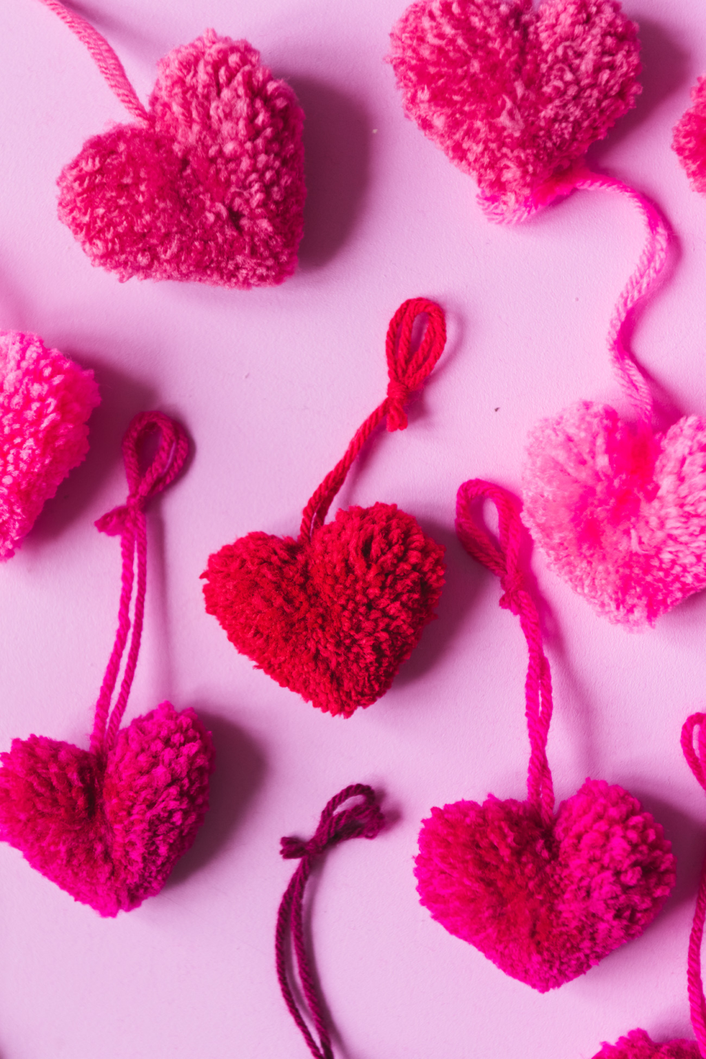 DIY Valentines Heart Pom-Poms - The House That Lars Built