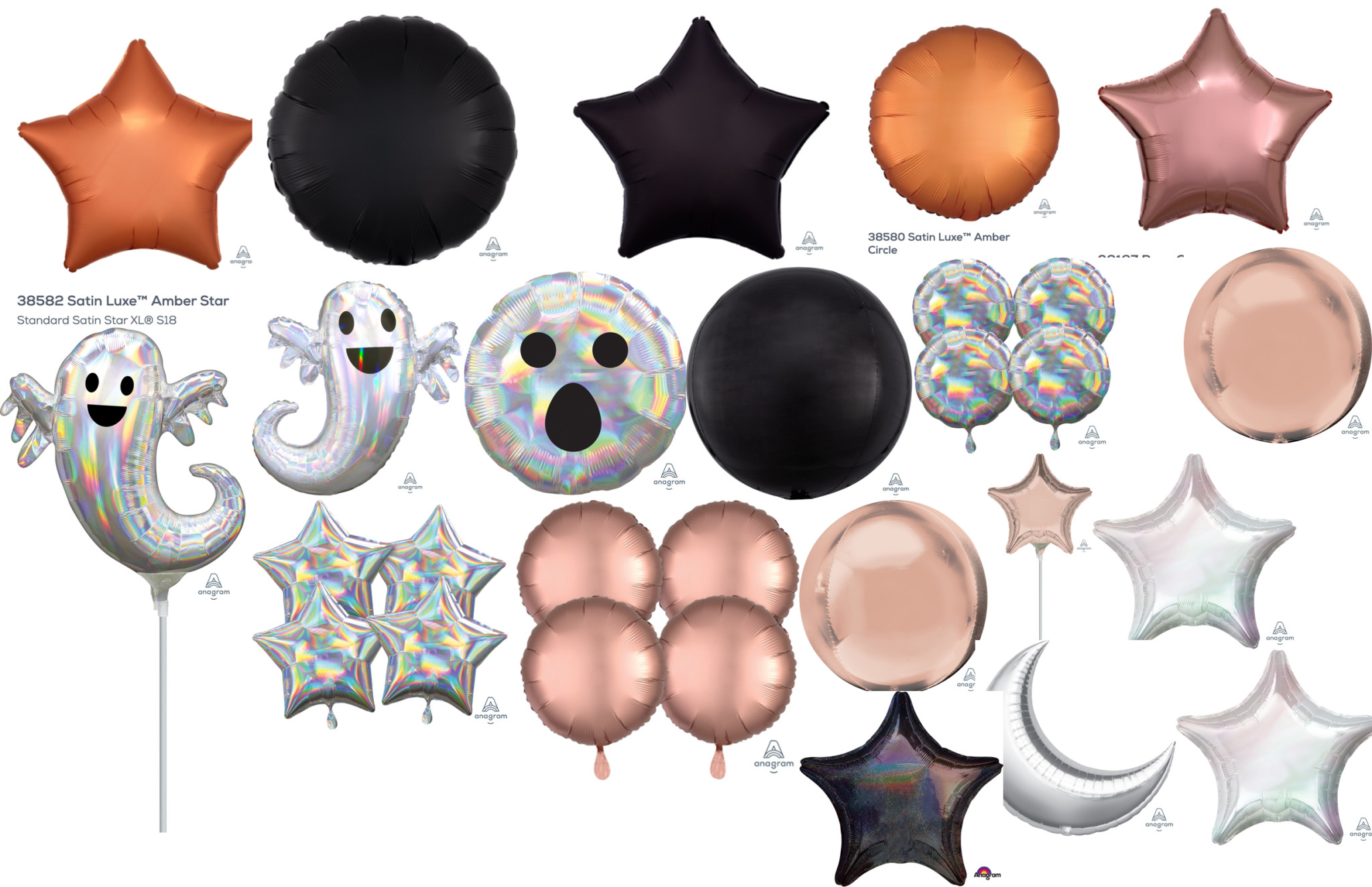 Holographic Ghost Halloween Balloon Installation