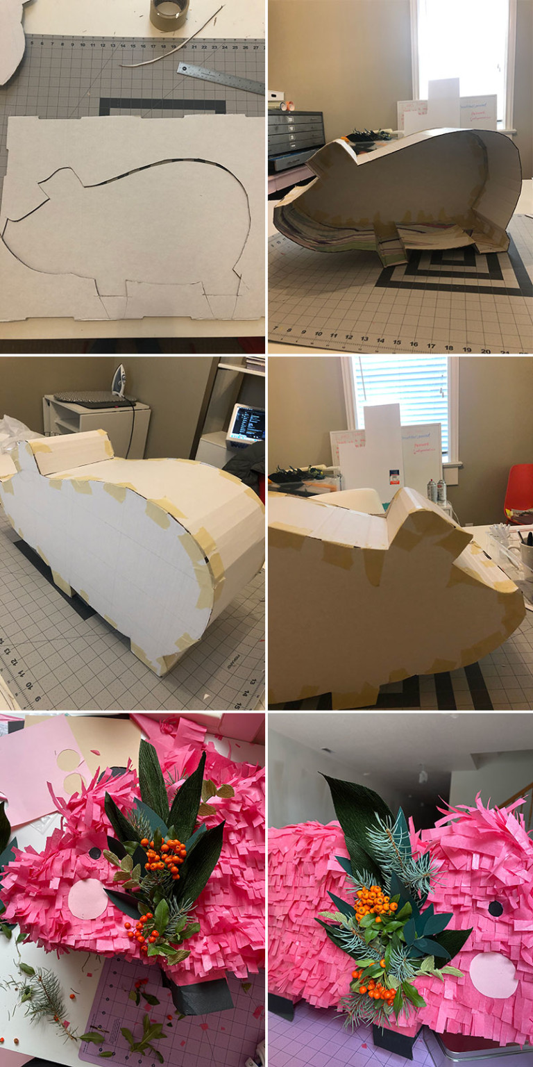 DIY Peppermint Pig Piñata - The House That Lars Built