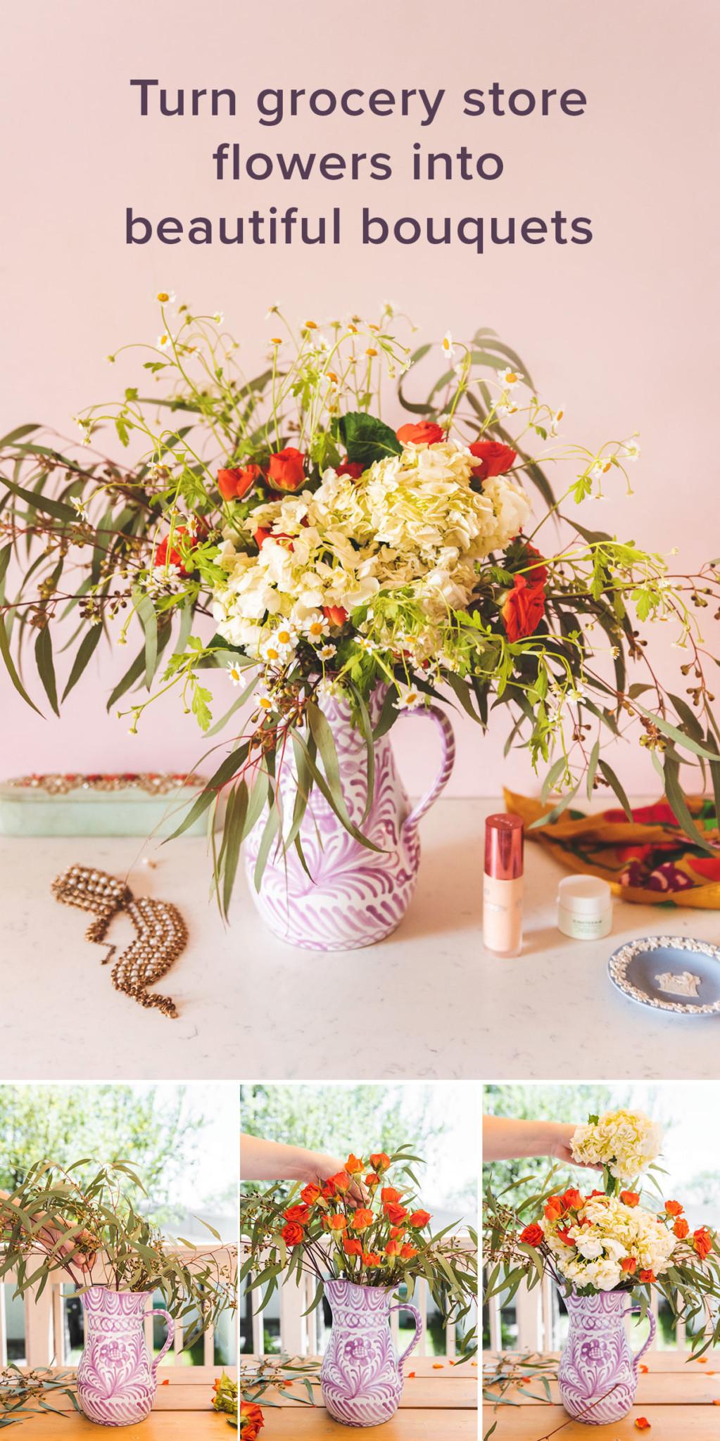 DIY Grocery Store Flower Bouquet - The House That Lars Built