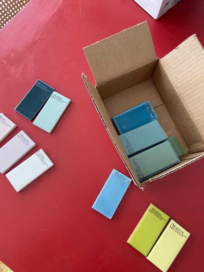 How we made the cake-inspired tile mosaic in our kitchenette - The ...