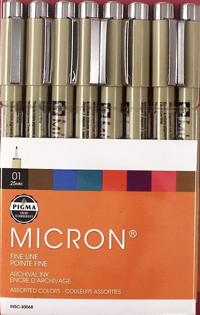 micron pens - The House That Lars Built