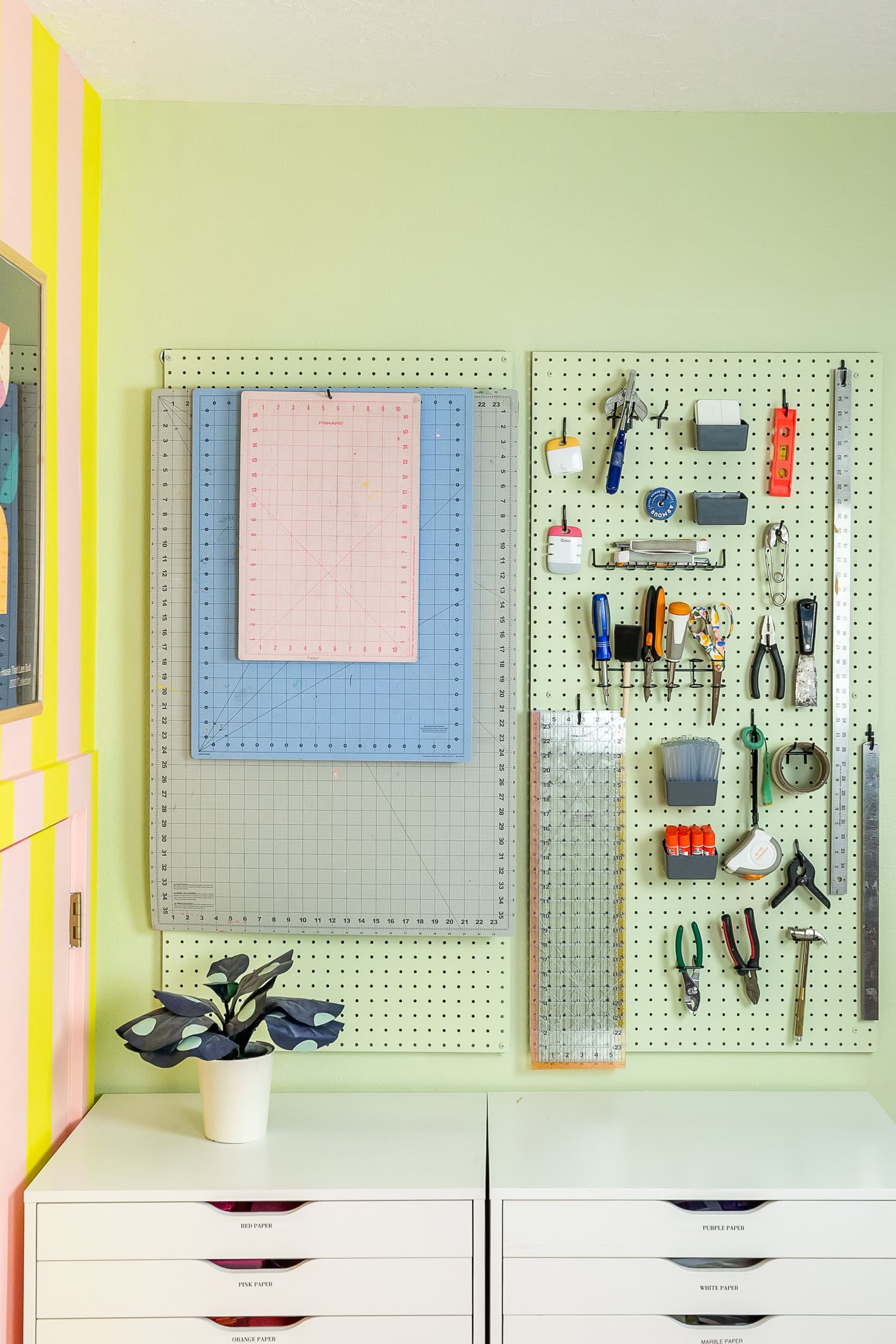 Creative Pegboard Ideas Amazon.com: Desk Pegboard, Modern
