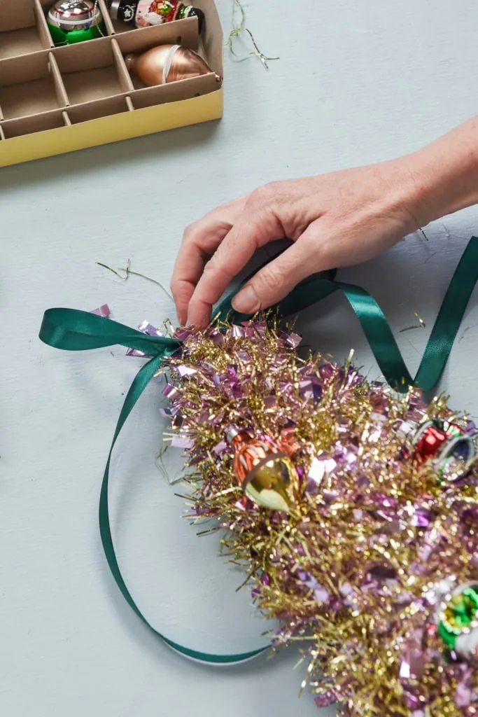 How to Make a Tinsel Christmas Tree Hat - The House That Lars Built
