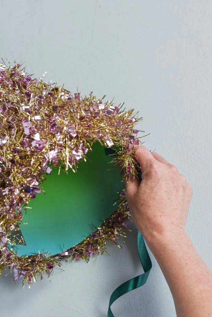 How to Make a Tinsel Christmas Tree Hat - The House That Lars Built